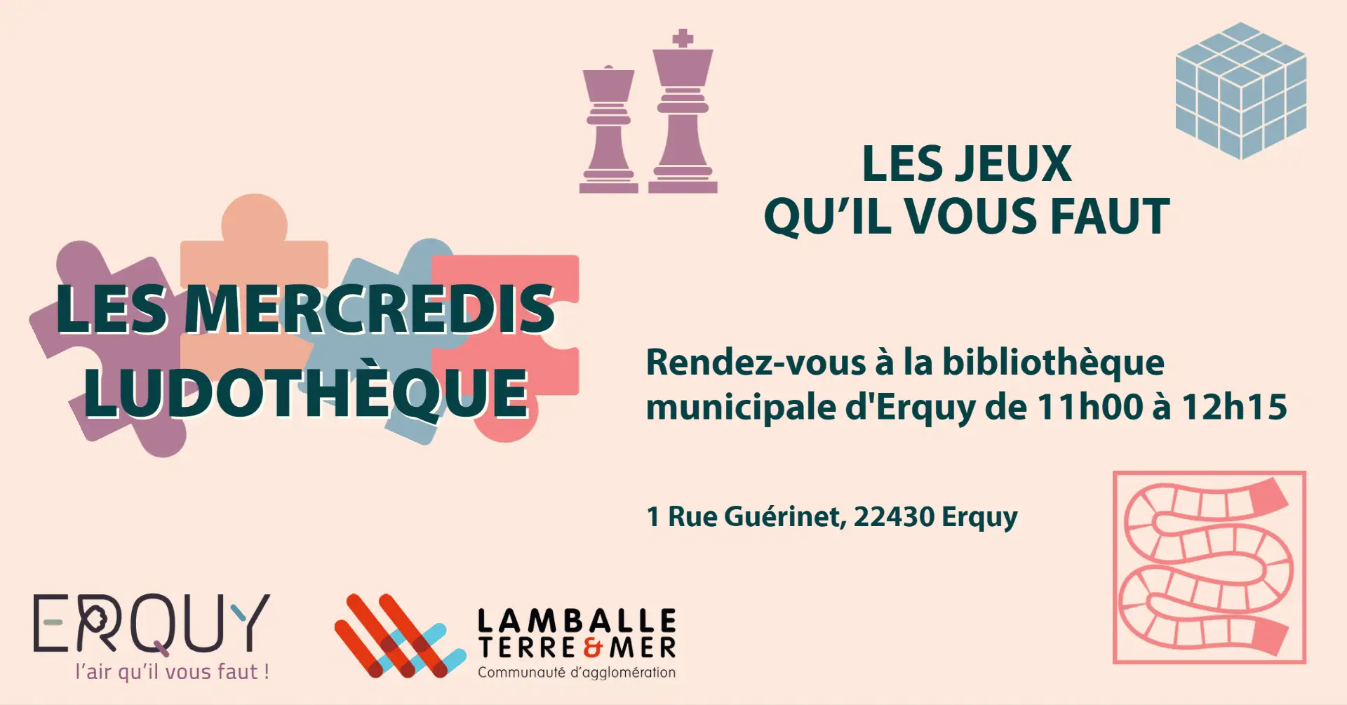 LES MERCREDIS LUDOTHÈQUE - Erquy, site officiel de la Mairie